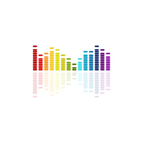 Equalizer sound wave Royalty Free Vector Image