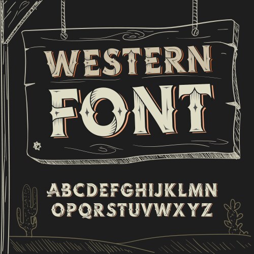 Western Alphabet Vector Images (over 2,300)