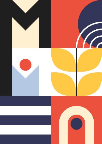 Modern minimalist abstract aesthetic Royalty Free Vector