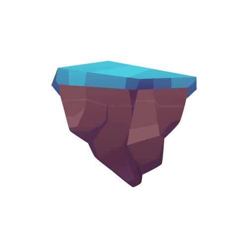 Depicting a flying island Royalty Free Vector Image