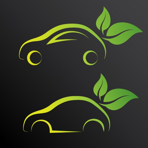 Eco car 2 Royalty Free Vector Image - VectorStock
