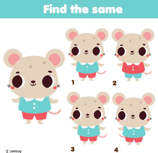 Children educational game find the missing piece Vector Image