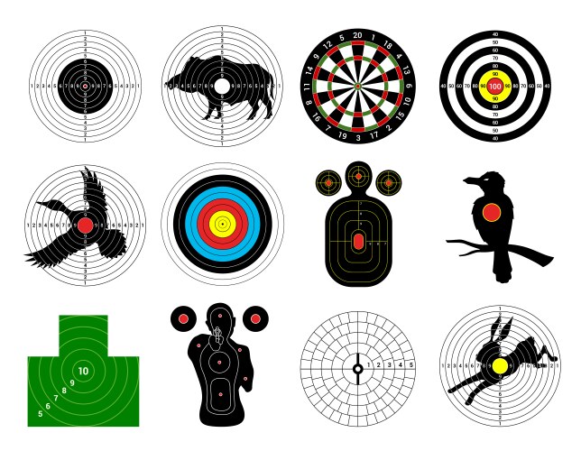 Shooting Range Target Practice Vector Images (over 3,300)