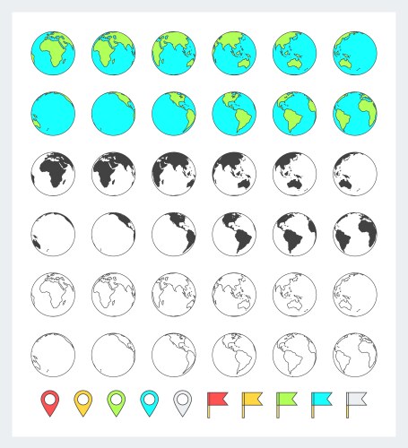 Radiation earth globe radioactive seamless Vector Image