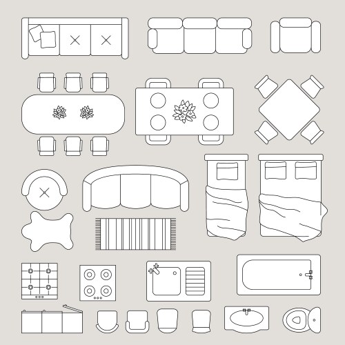 Kitchen Plan Vector Images (over 5,500)