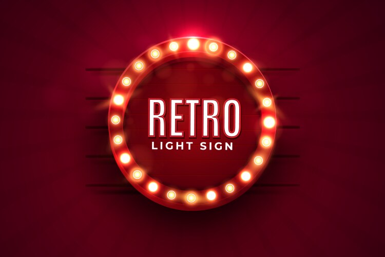 Creative of retro light bulb Royalty Free Vector Image