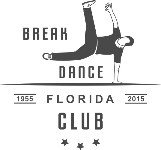 Dance club logo Royalty Free Vector Image - VectorStock