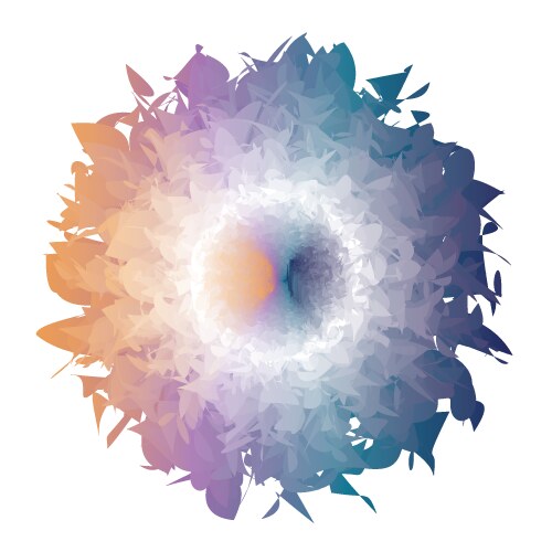 Create-dotted-spiral-vortex flower Royalty Free Vector Image