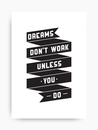 Motivational travel poster Royalty Free Vector Image