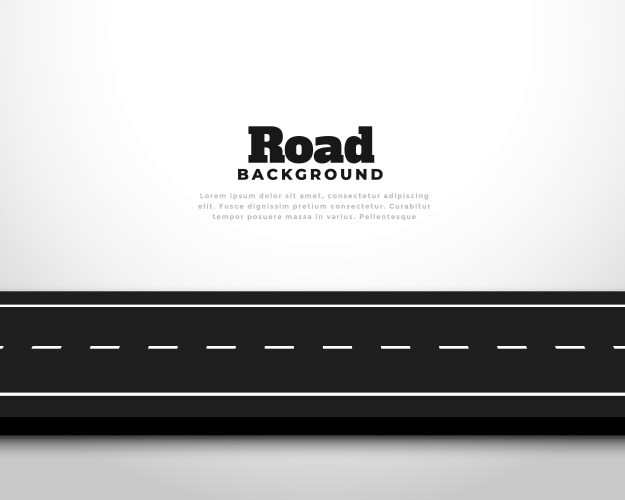 Straight path asphalt way road street pathway Vector Image