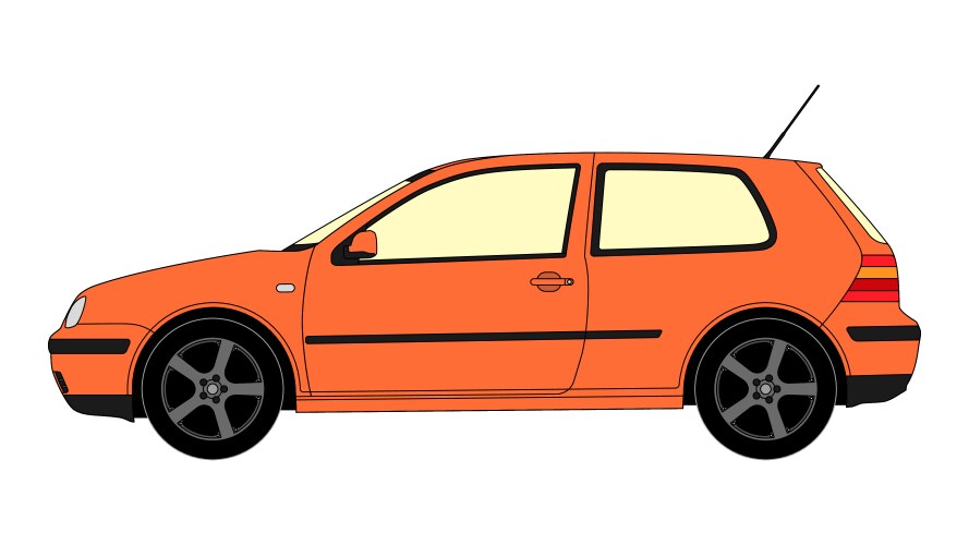 Volkswagen golf Vector Images & Graphics for Commercial Use | VectorStock