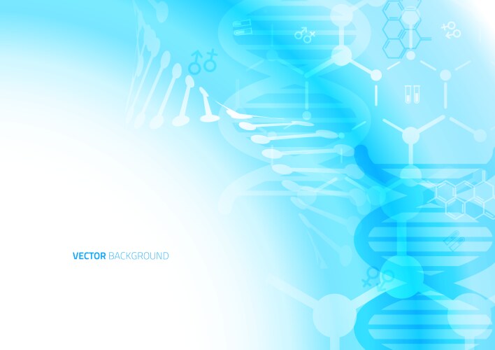 Dna molecule structure background Royalty Free Vector Image