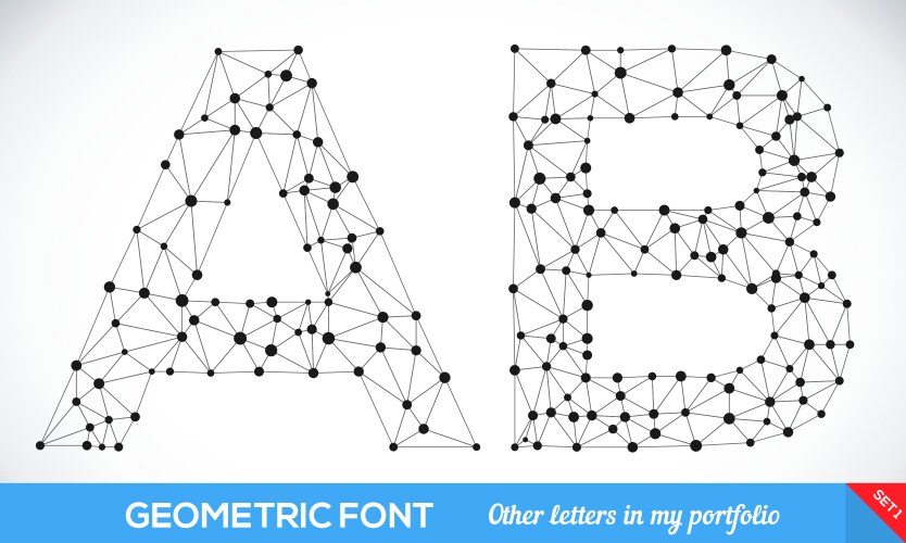 Geometric Font Vector Images (over 650,000)