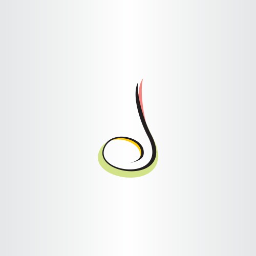Music notes icon simple design Royalty Free Vector Image