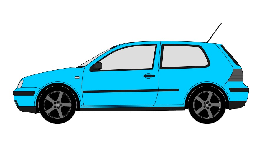 Volkswagen golf Vector Images & Graphics for Commercial Use | VectorStock