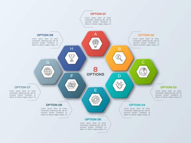 8 Step Infographic Vector Images (over 8,900)