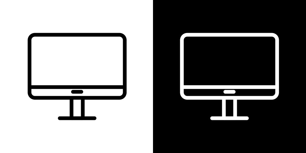 Desktop Outline Vector Images (over 32,000)