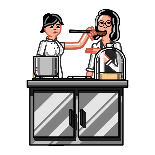 Kitchen renovation worker Royalty Free Vector Image