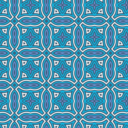 Blue ethnic pattern Royalty Free Vector Image - VectorStock