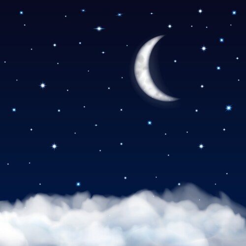 Cartoon moon surface landscape background Vector Image
