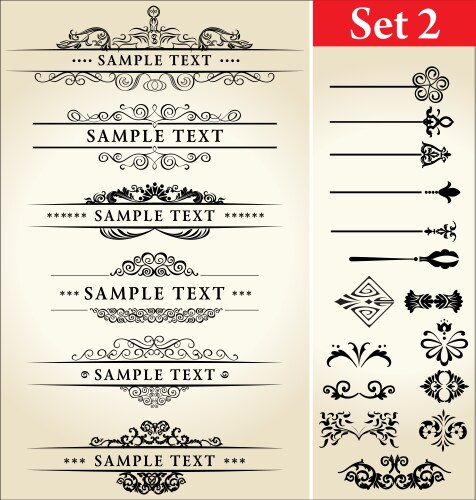 Calligraphy designs Royalty Free Vector Image - VectorStock