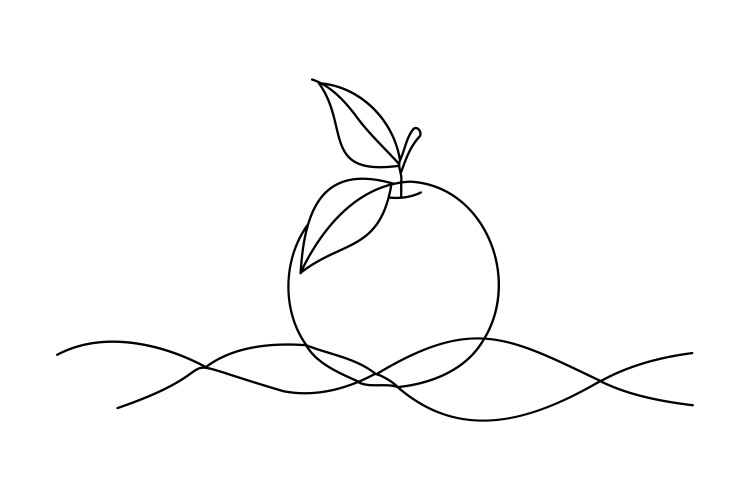 Silk curtain alone continuous line art isolated Vector Image