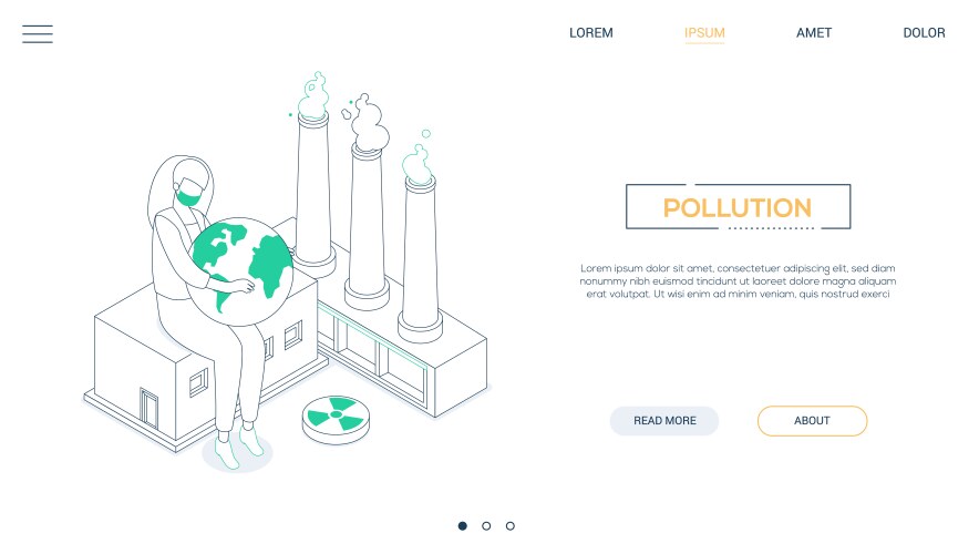 Air pollution doodle Royalty Free Vector Image