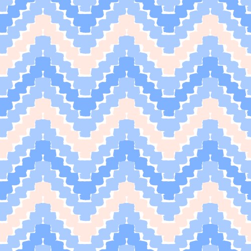 Seamless chevron pattern in blue and pink Vector Image