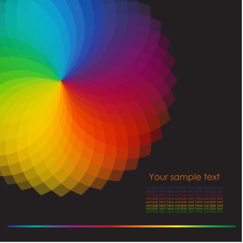 Colorful Color Wheel Background Royalty Free Vector Image