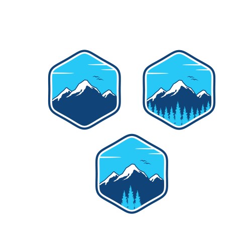 Great smokey mountains national park logo Vector Image