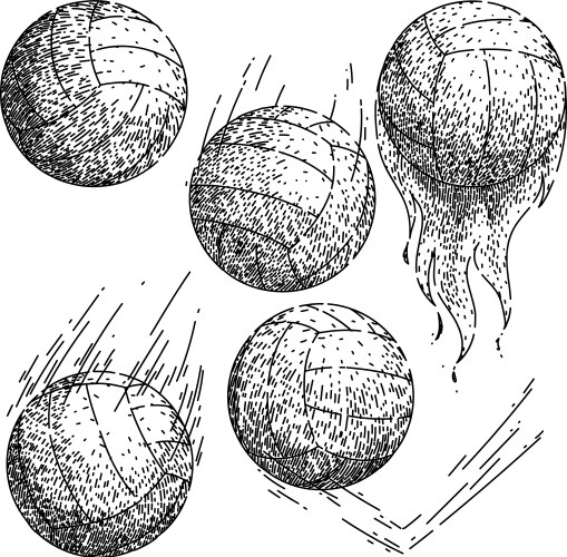 Volleyball Sketch Vector Images (over 1,100)