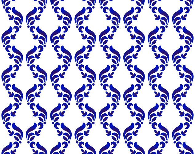 Chinese blue pattern Royalty Free Vector Image