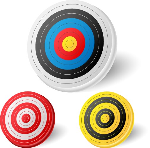 Archery target Royalty Free Vector Image - VectorStock