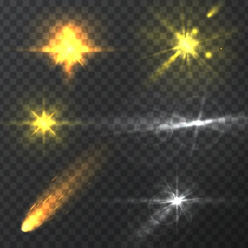 Light effect lens flare Royalty Free Vector Image