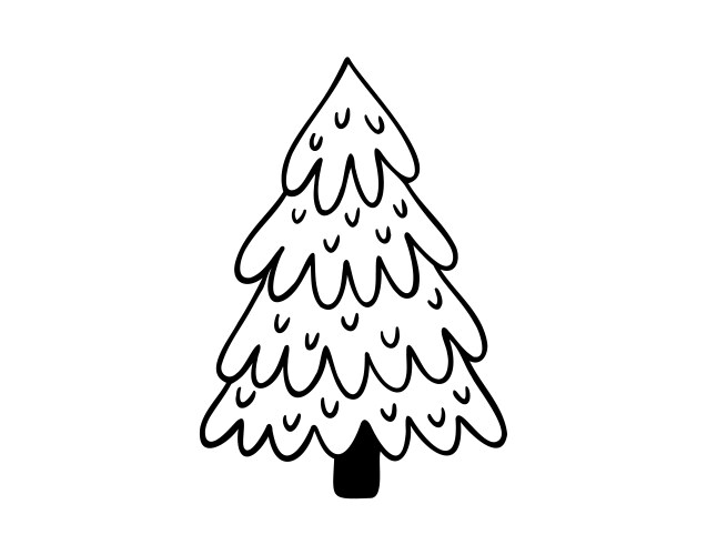 Fir Tree Outline Vector Images (over 12,000)