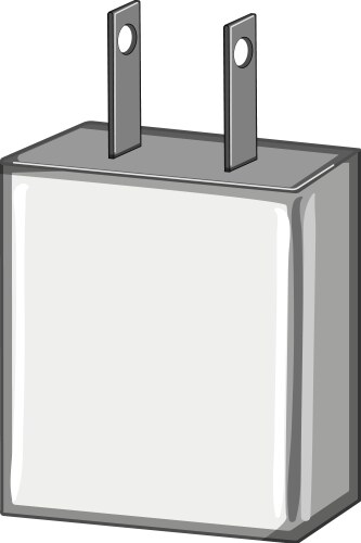 Power adapter set cartoon Royalty Free Vector Image