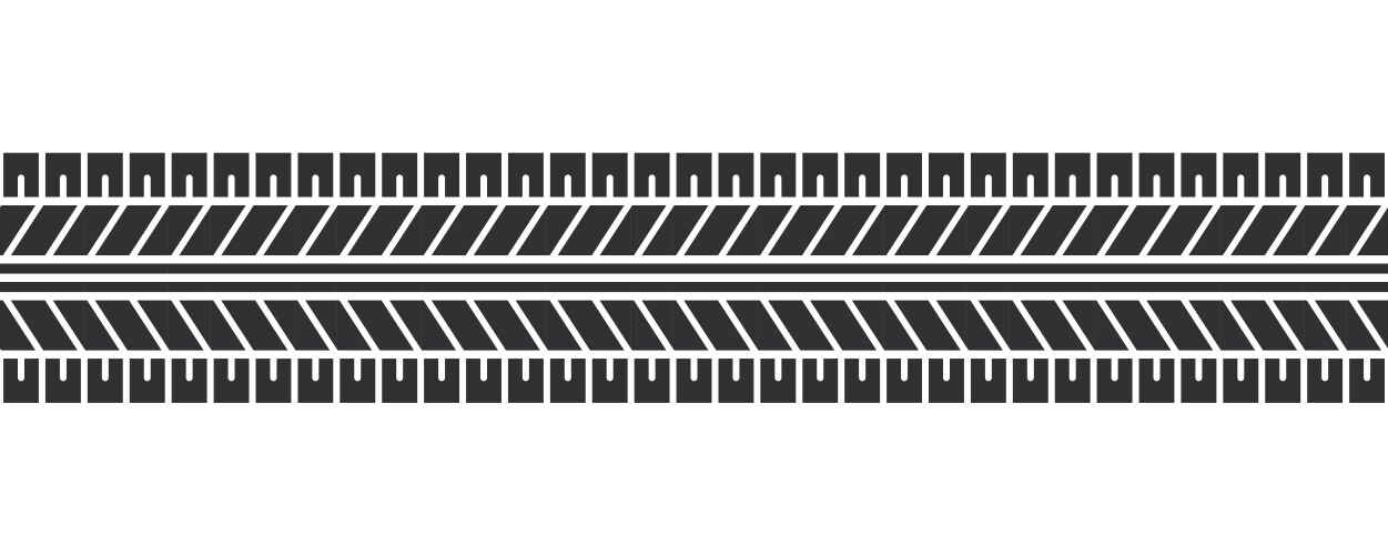 Auto tire tread seamless elements car Royalty Free Vector