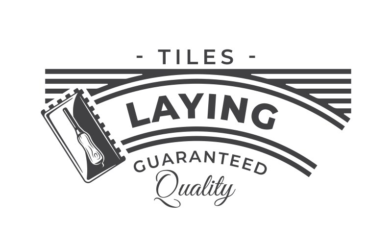 Trowel and cementitious adhesive logo isolated Vector Image