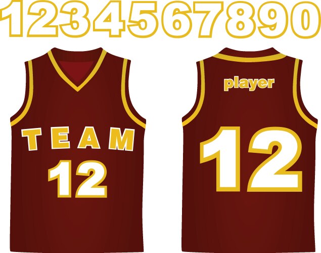 Basketball Jersey Front and Back Vector Images (over 1,500)