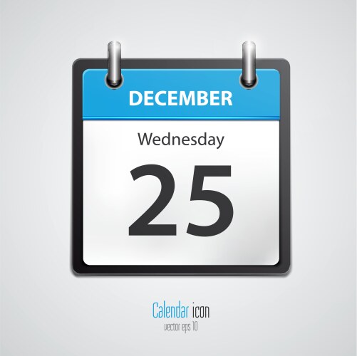 September 25 calendar icon Royalty Free Vector Image