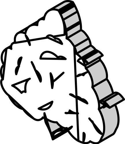 Padauk tree jungle amazon isometric icon Vector Image