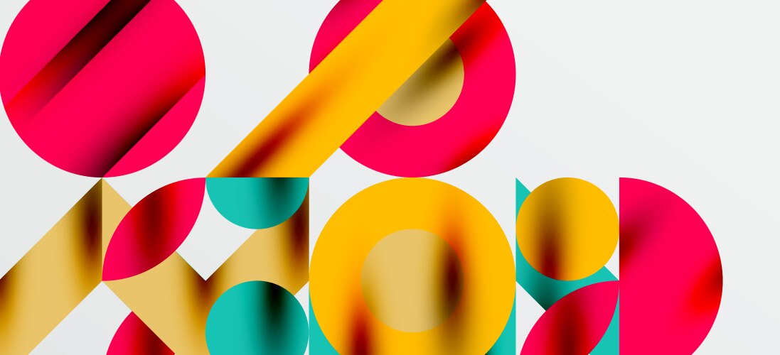 Geometric neo patterns abstract background Vector Image