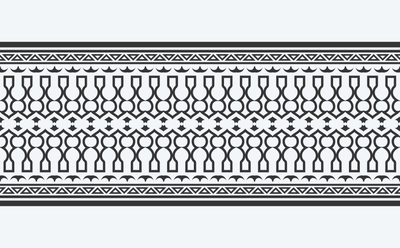 Colorful pattern border design Royalty Free Vector Image