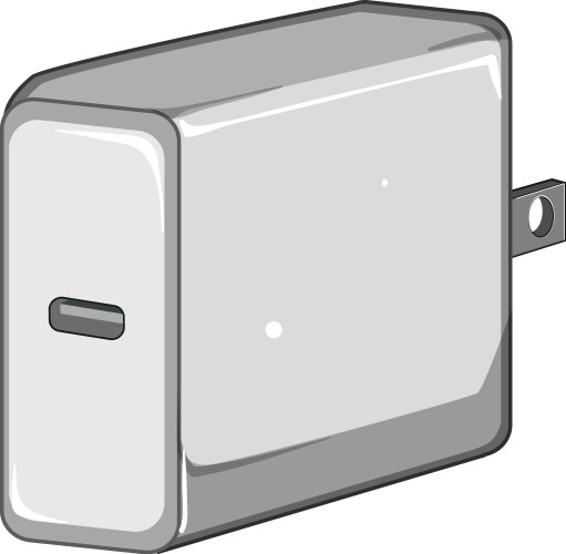 Power adapter set cartoon Royalty Free Vector Image