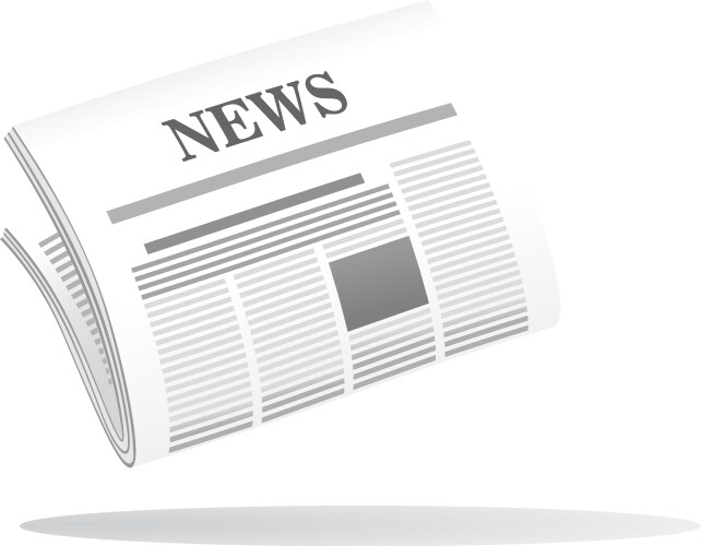 Folded newspaper Royalty Free Vector Image - VectorStock