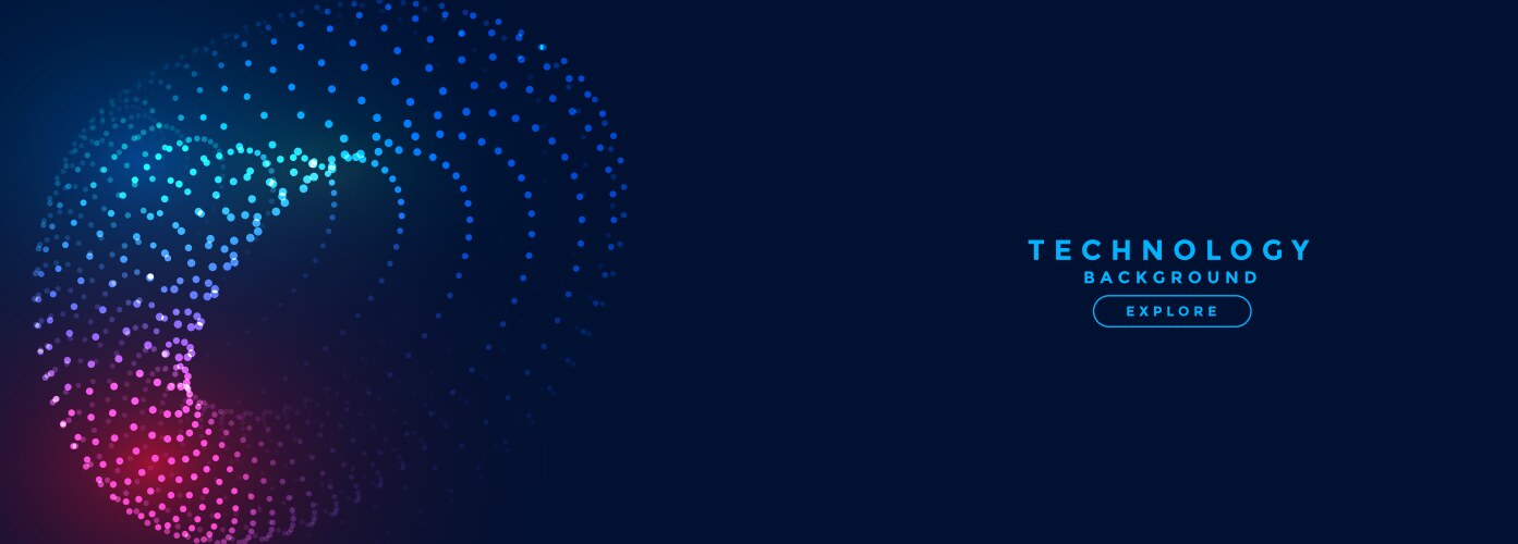 Abstract dotted tech network wallpaper Royalty Free Vector