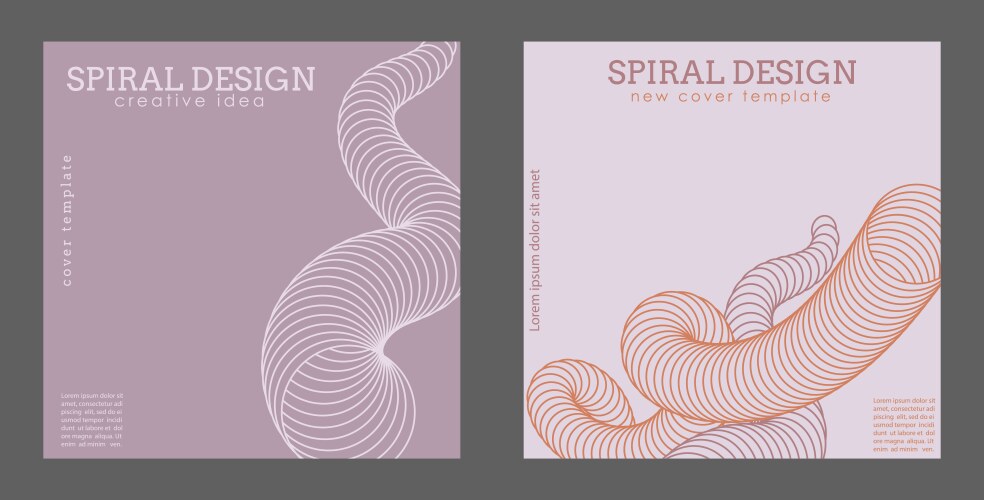 Three-dimensional spiral effect the dynamic shape Vector Image