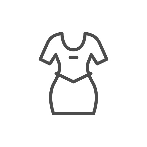 Traditional arab man dress thobe outline icon Vector Image