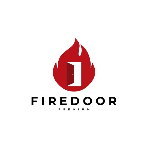 Fire ball flame logo Royalty Free Vector Image