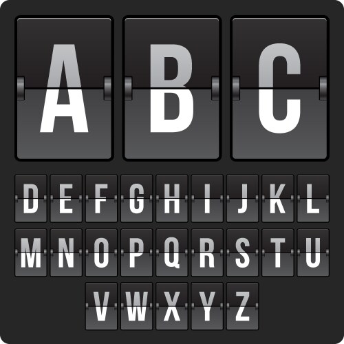 Alphabet Chart Vector Images (over 6,400)